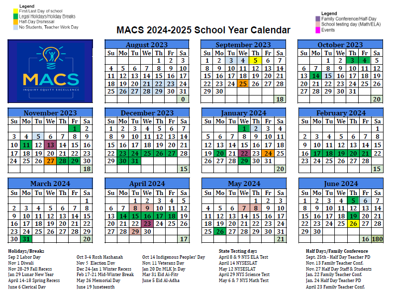 Calendar – Merrick Academy